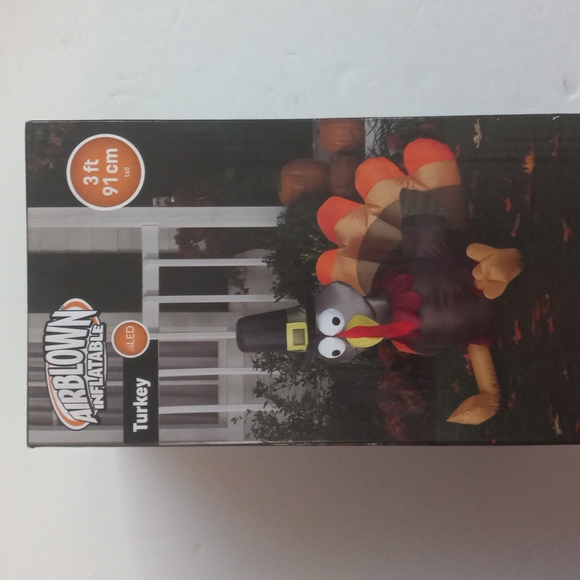 Gemmy | Holiday | 3ft Airblown Inflatable Turkey Nib | Poshmark